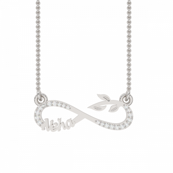 Neha Name Personalized Gold Diamond Pendant